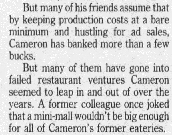 Ron Cameron - Page 722 - Michigan Radio & TV Buzzboard