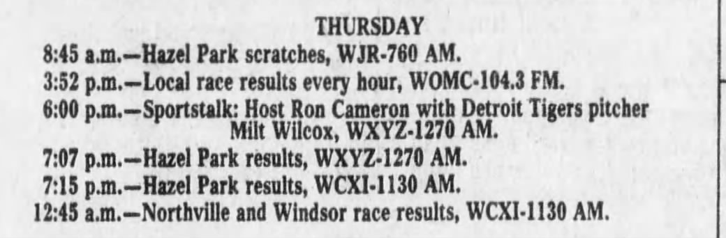 Ron Cameron - Page 996 - Michigan Radio & TV Buzzboard